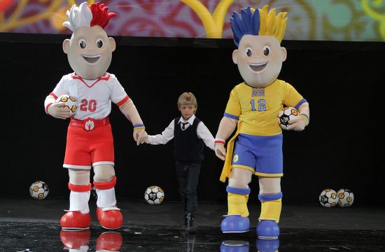 Two Mascots Euro 2012 European Soccer Editorial Stock Photo - Stock ...