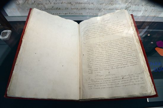 Original Manuscript Polish May Constitution Lies Editorial Stock Photo ...