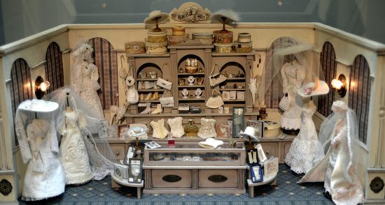 Miniature Dollhouse Bridal Boutique On Display Editorial Stock Photo ...