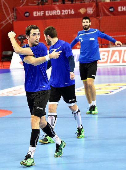 Spanish National Handball Team Players Warm Editorial Stock Photo ...