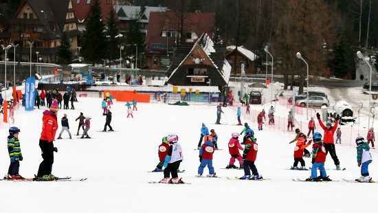 Children Learning Ski Nosal Zakopane Tatra Editorial Stock Photo ...