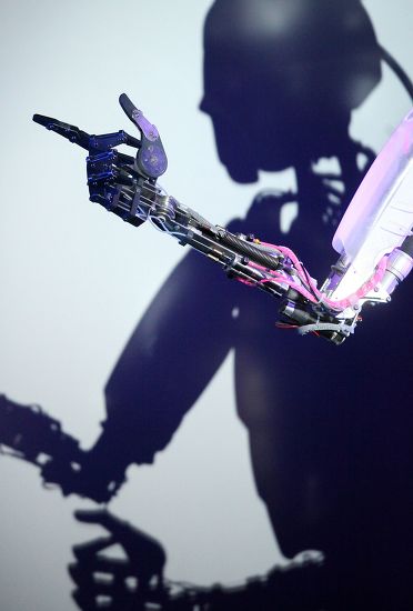 Robot Arm Seen During Theatrical Performance Editorial Stock Photo ...