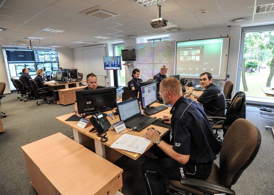 Police Officers Work Police Command Centre Editorial Stock Photo ...