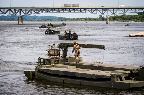 General View Site Construction Amphibious Bridge Editorial Stock Photo ...