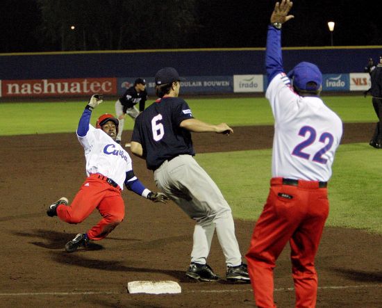 Cuban Carlos Tabares Slides Safely Base Editorial Stock Photo - Stock ...