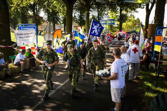 Swedish Military Walkers Participants Annual Walking Editorial Stock ...