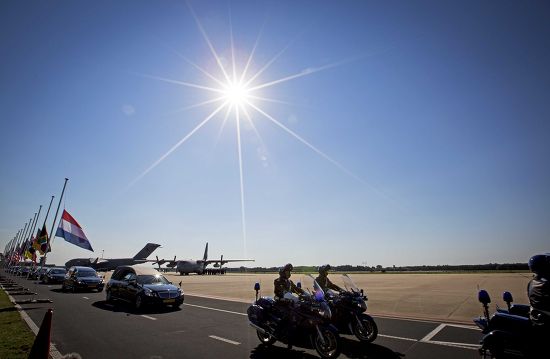 Hearses Carrying Bodies Victims Mh17 Plane Editorial Stock Photo ...