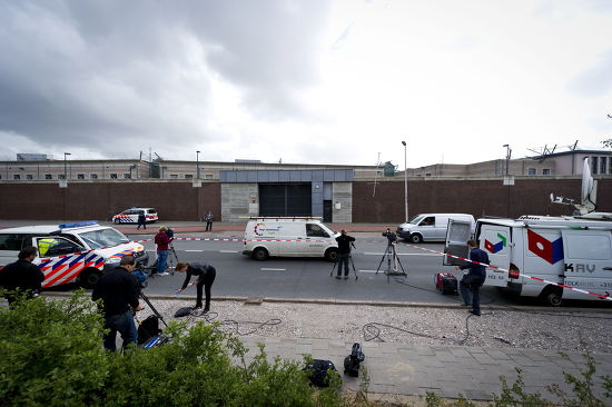 Members Press Gather Front Prison Scheveningen Editorial Stock Photo ...