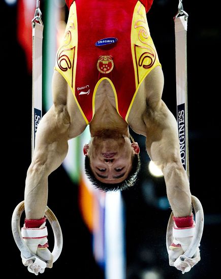 Chinas Yan Mingyong Competes On Rings Editorial Stock Photo - Stock ...