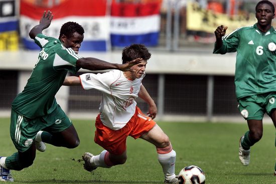 Tim Vincken Passes Nigerian Taye Taiwo Editorial Stock Photo - Stock ...