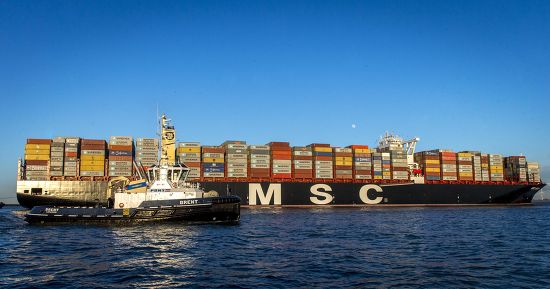 Msc Oscar Largest Container Ship World - Foto de stock de contenido ...