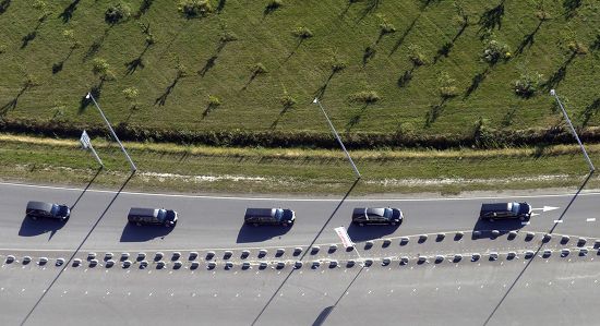 Hearses Carrying Bodies Victims Mh17 Plane Editorial Stock Photo ...