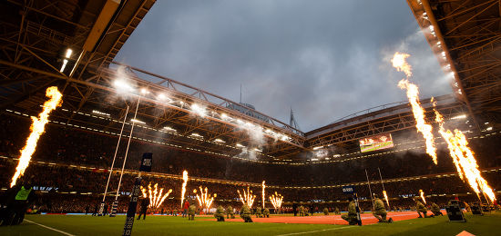 Fireworks Pyrotechnics Teams Take Field Principality Editorial Stock ...