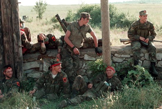 Podujevo Kosovo Yugoslavia Group Uck Soldiers Editorial Stock Photo ...