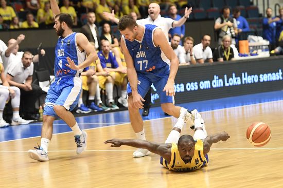 Swedens Thomas Massamba Goes Down Fighting Editorial Stock Photo ...