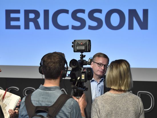 Ericsson Ceo Jan Frykhammar Presents Swedish Editorial Stock Photo ...