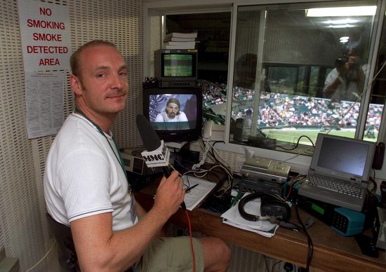 Wimbledon United Kingdom German Radio Reporter Editorial Stock Photo ...