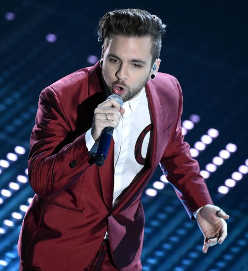 Italian Singer Alessio Bernabei Performs On Editorial Stock Photo ...
