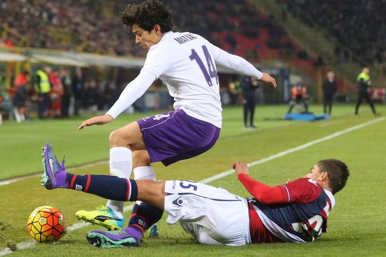 Bolognas Adam Masina R Fiorentinas Matias Editorial Stock Photo - Stock ...