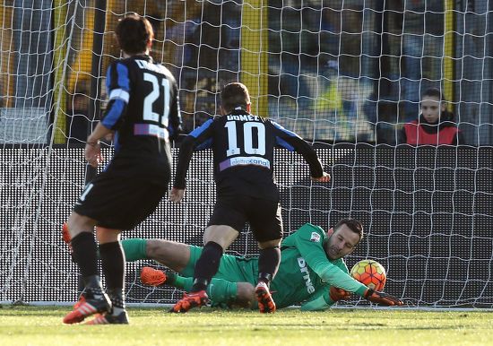 Inters Goalkeeper Samir Handanovic Cannot Save Editorial Stock Photo ...