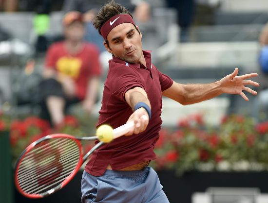 Swiss Roger Federer Returns Ball German Editorial Stock Photo - Stock ...