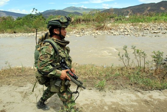 Soldier Colombian Special Forces Arrives Sector Editorial Stock Photo ...