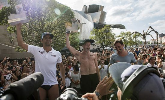 Us Diver Steven Lobue C Celebrates Editorial Stock Photo - Stock Image ...