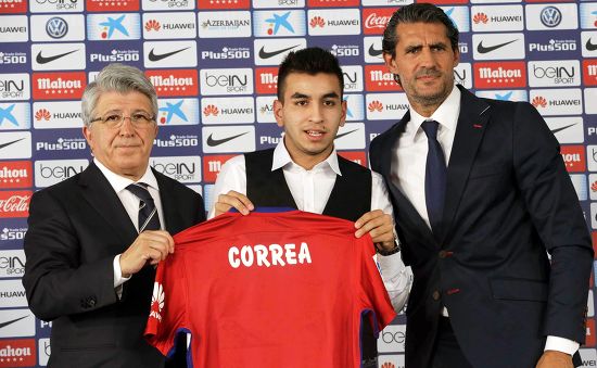 Atletico Madrids New Argentinian Striker Angel Editorial Stock Photo ...