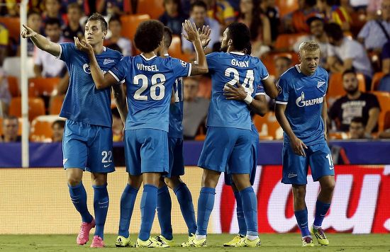 Zenit Players Elebrate After Team Went Editorial Stock Photo - Stock ...