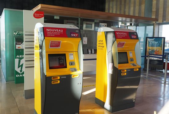 Automated Ticket Machines Sncf Tgv Station Editorial Stock Photo ...