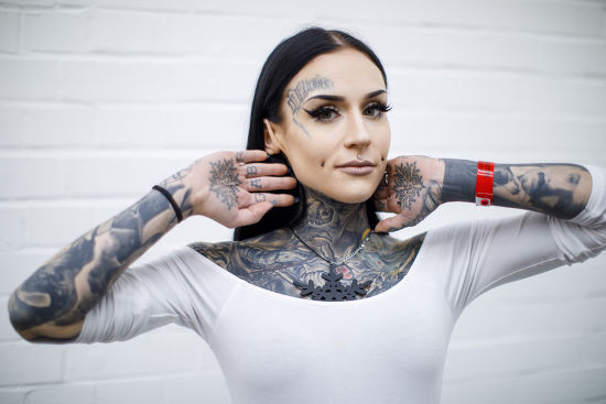 Monami Frost Displays Her Tattoos Tattoo Editorial Stock Photo - Stock ...