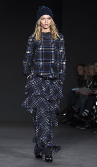 Model Presents Creation By Daks During Editorial Stock Photo - Stock ...