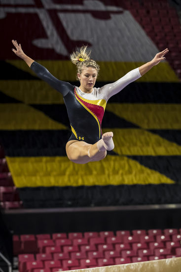 Maryland Terrapins Sarah Faller Competes On Editorial Stock Photo ...