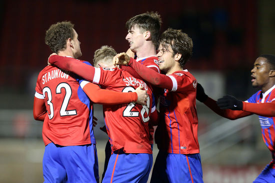 Jake Sheppard Dagenham Congratulated After Scoring Editorial Stock ...