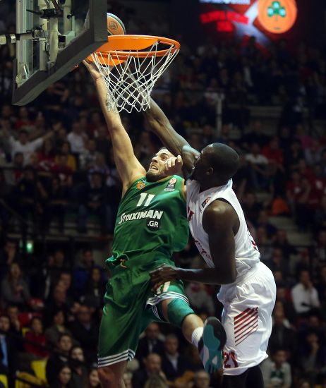 Panathinaikoss Nikos Pappas L Action Shawn Editorial Stock Photo ...