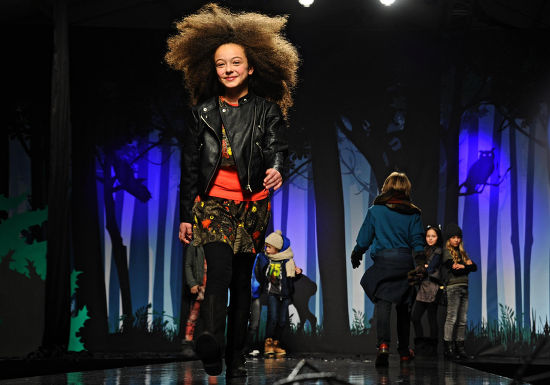 Young Models Present Creations During Childrens Editorial Stock Photo ...