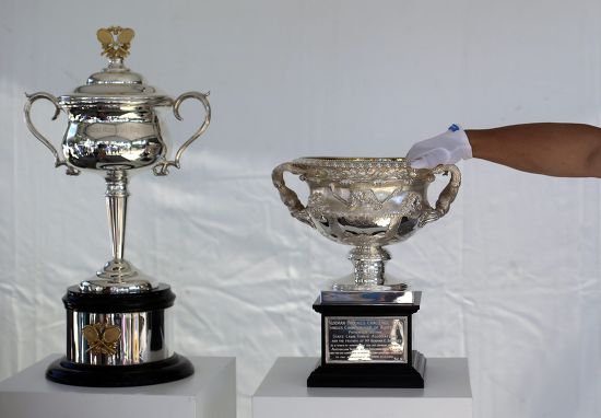 Australian Open Trophies On Display During Editorial Stock Photo ...