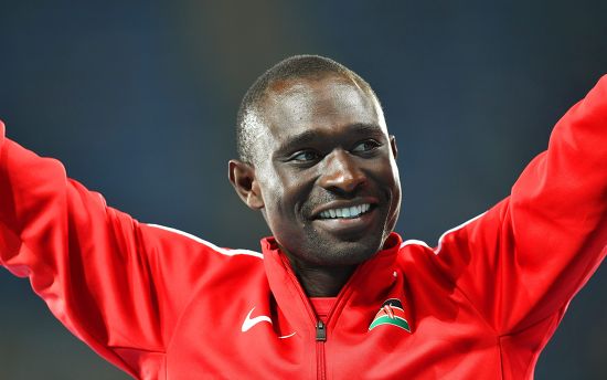 David Lekuta Rudisha Kenya Celebrates On Editorial Stock Photo - Stock ...