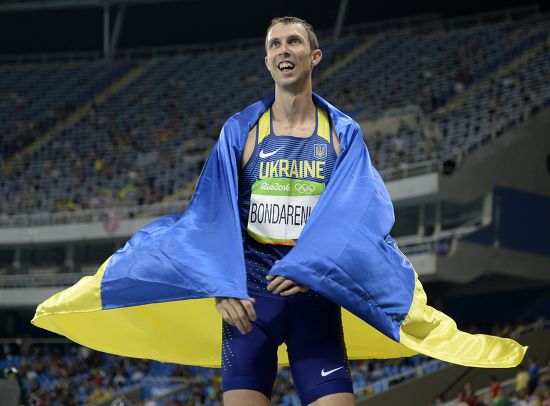 Bohdan Bondarenko Ukraine Celebrates After Winning Editorial Stock ...