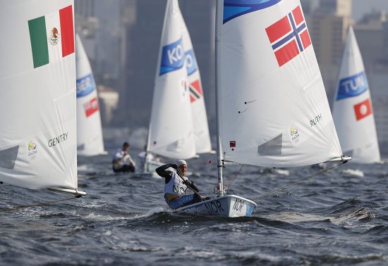 Kristian Ruth Norway Sails During Laser Editorial Stock Photo - Stock ...