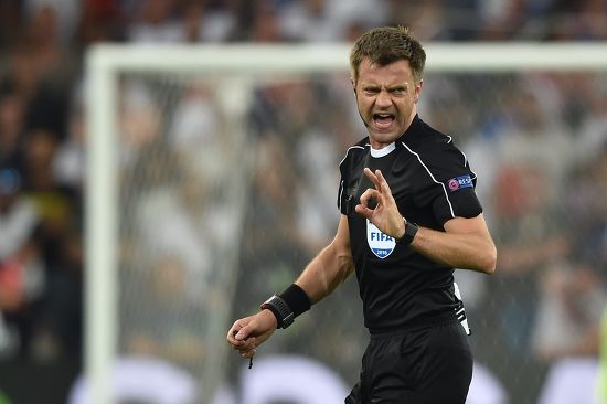 Italian Referee Nicola Rizzoli During Uefa Editorial Stock Photo ...