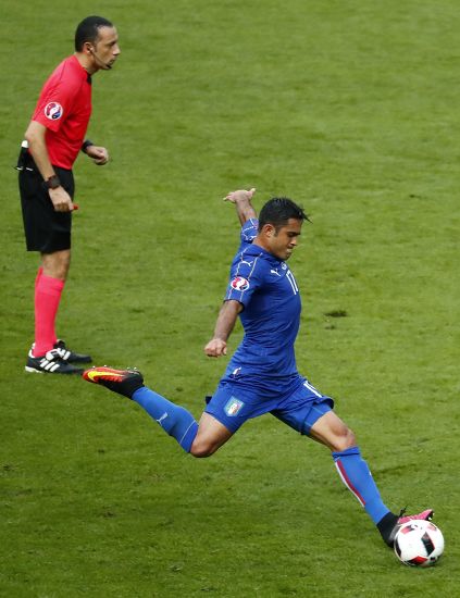 Eder Italy Takes Freekick During Uefa Editorial Stock Photo - Stock ...