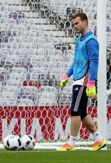 Russian Goalkeeper Igor Akinfeev During Training Editorial Stock Photo ...