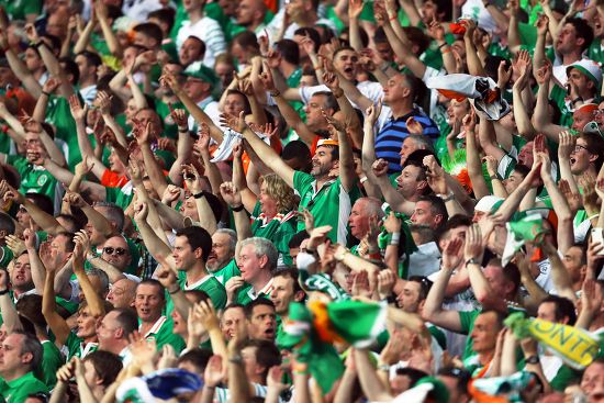 Irish Fans Celebrate During Uefa Euro Editorial Stock Photo - Stock ...