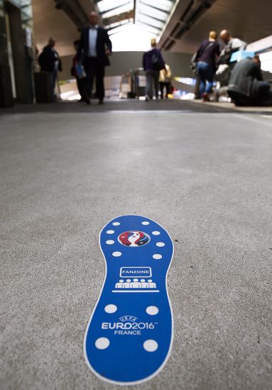 Foot Marker Promoting Uefa Euro 2016 Editorial Stock Photo - Stock Image | Shutterstock
