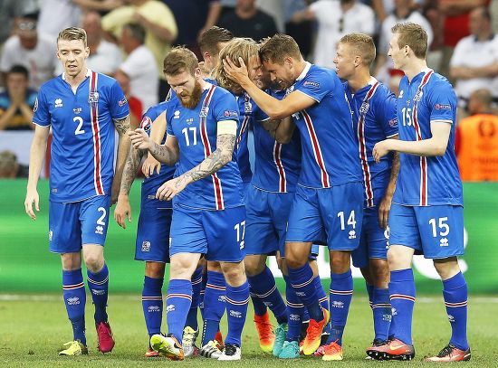Players Iceland Celebrate Their 21 Lead Editorial Stock Photo - Stock ...