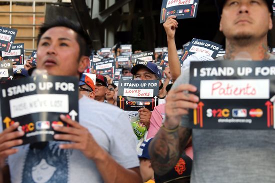 Fans Hold Signs Showing Support Stand Editorial Stock Photo - Stock ...