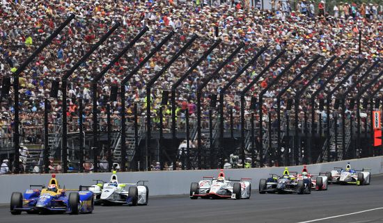 Drivers Compete During 100th Running Indianapolis Editorial Stock Photo ...