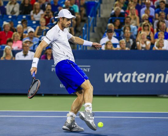 Andy Murray Britain Kicks Ball He Editorial Stock Photo - Stock Image ...