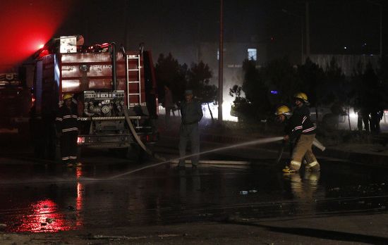 Members Afghan Fire Service Wash Down Editorial Stock Photo - Stock ...